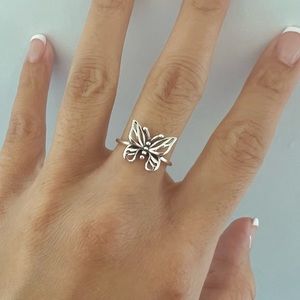 Jewelry | Sterling Silver Butterfly Ring Silver Butterfly Ring ...